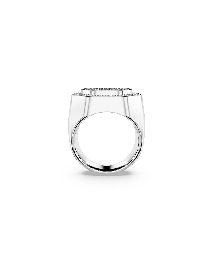 Swarovski Crystal Octagon Shaped White Dextera Cocktail Ring - Macy's