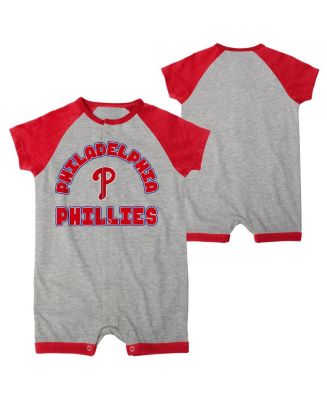 Newborn and Infant Boys and Girls Heather Gray Philadelphia Phillies ...