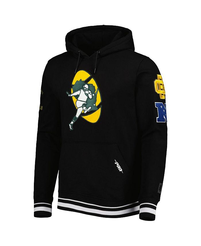 Pro Standard Men's Black Green Bay Packers Retro Classic Fleece ...