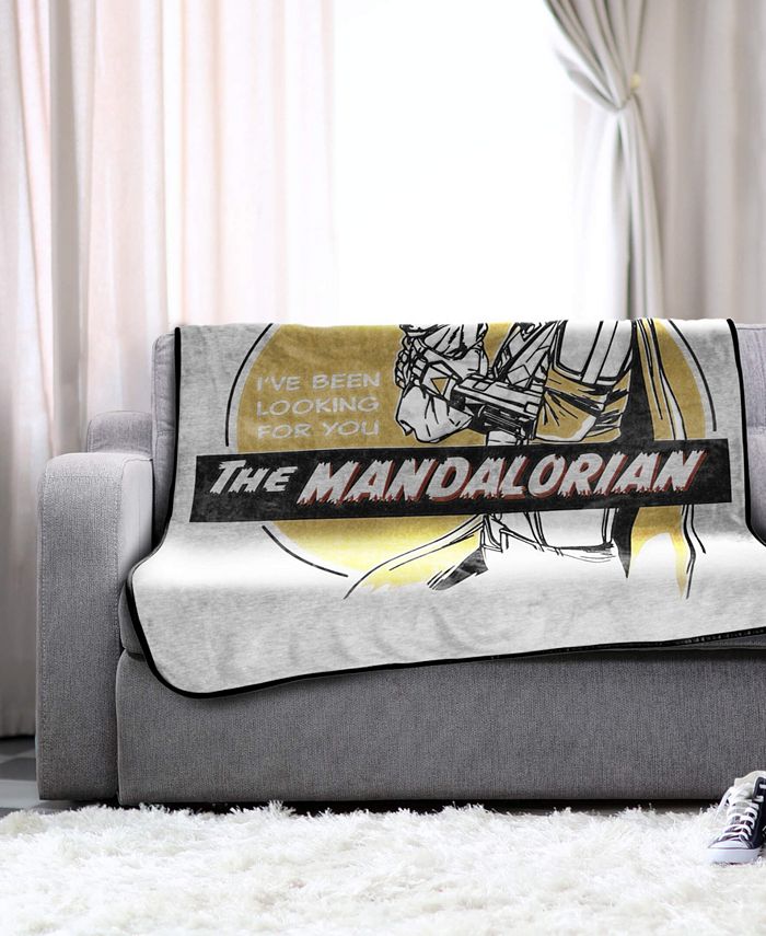 Jay Franco The Mandalorian I've Been Looking for You Silk Touch Throw, 70" x 50" - Macy's