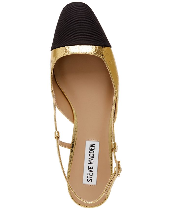 Steve Madden Women's Belinda Cap-Toe Slingback Flats - Macy's
