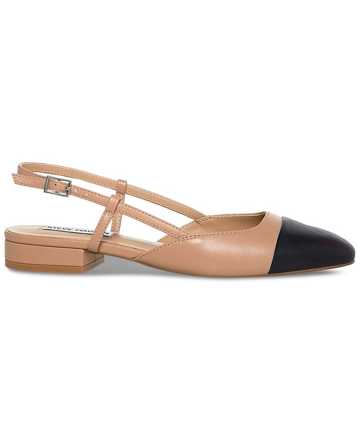 Steve Madden Women's Belinda Cap-Toe Slingback Flats - Macy's