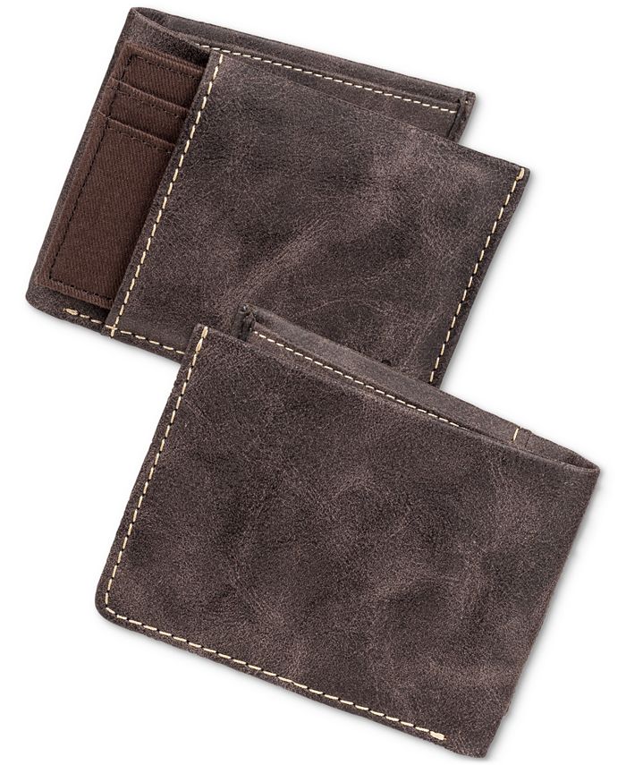 Sun + Stone Men's Rugged Slim-Fold Wallet, Created for Macy's - Macy's
