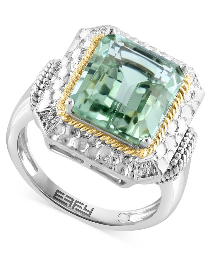 EFFY Collection EFFY® Green Quartz (5-5/8 ct. t.w.) & Diamond Accent ...