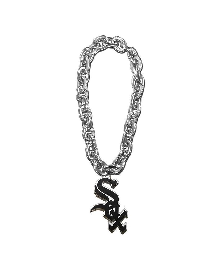 FanFave Men's and Women's Silver Chicago White Sox Team Logo Fan Chain ...