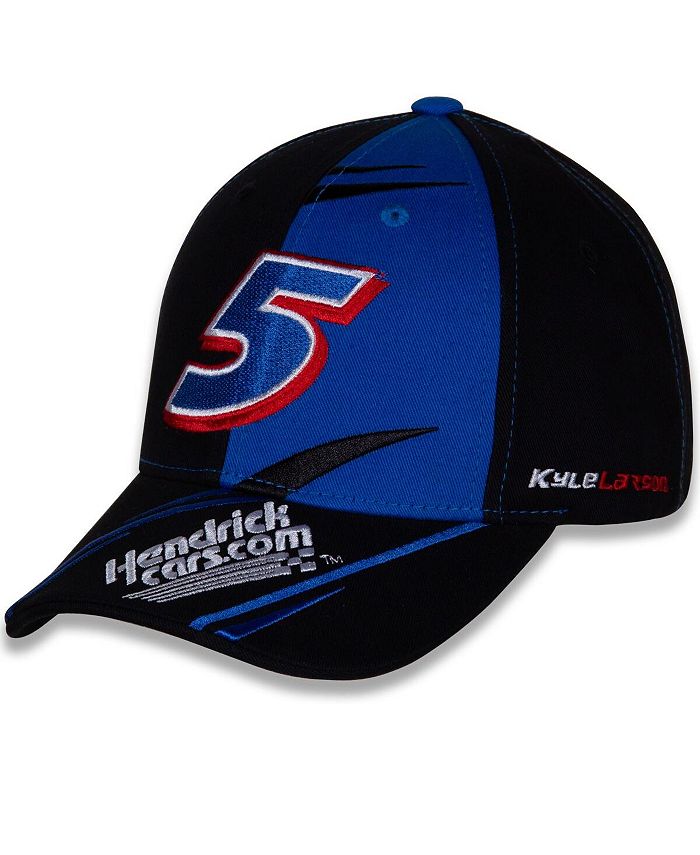 New Era Big Boys and Girls Black and Royal Kyle Larson Element ...