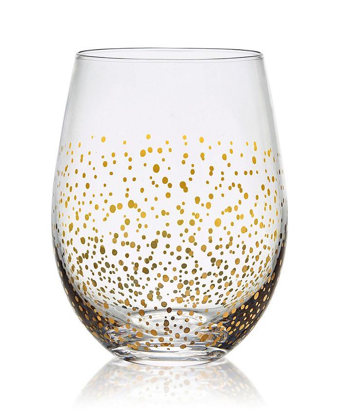 Mikasa Party 18 Ounce Stemless Wine Glass 4-Piece Set - Macy's