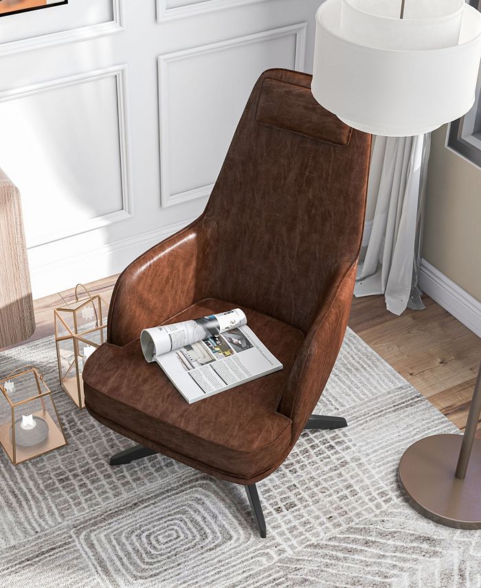 Furniture of America Jamison 41" Swivel Accent Chair - Macy's