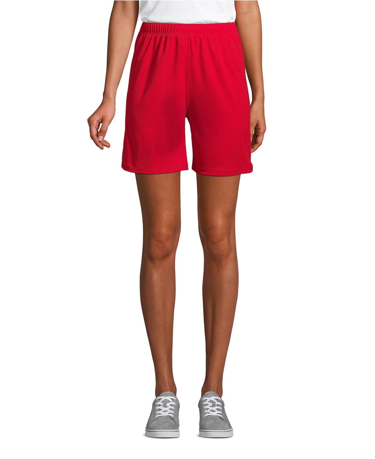 Click here for Lands End Womens Mesh Gym Shorts - Red prices