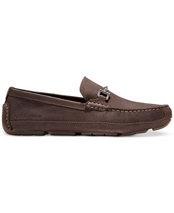 Cole Haan Men's Wyatt Leather Slip-On Bit Driving Loafers - Macy's