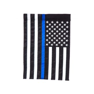 Evergreen Flag Thin Blue Line Garden Applique Flag 12.5 x 18 Inches ...