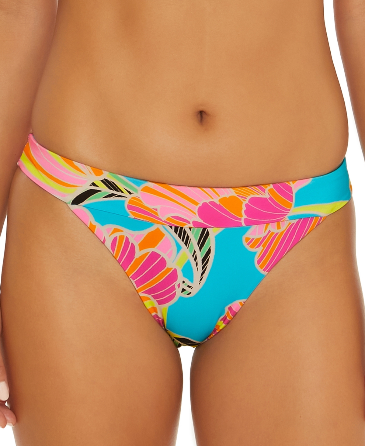 Click here for Trina Turk Womens Poppy Banded Hipster Bikini Bott... prices