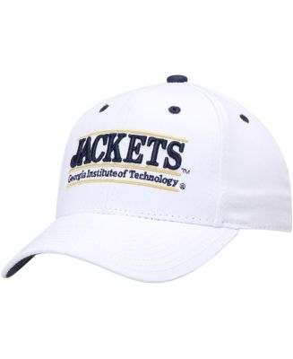 Men's The Game White Georgia Tech Yellow Jackets Classic Bar Adjustable ...