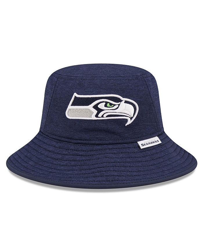 New Era Men's Heather College Navy Seattle Seahawks Bucket Hat ...