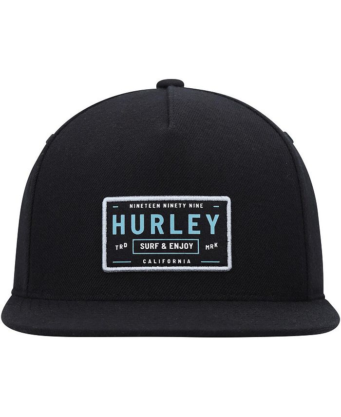 Hurley Men's Black Bixby Snapback Hat - Macy's