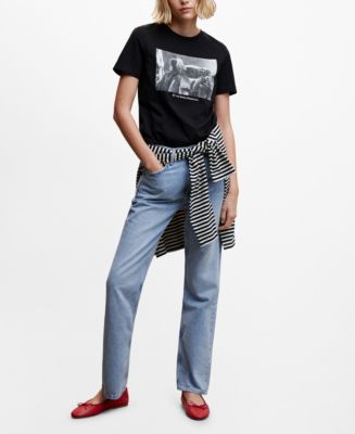 MANGO Women's E.T. Short Sleeve T-shirt - Macy's