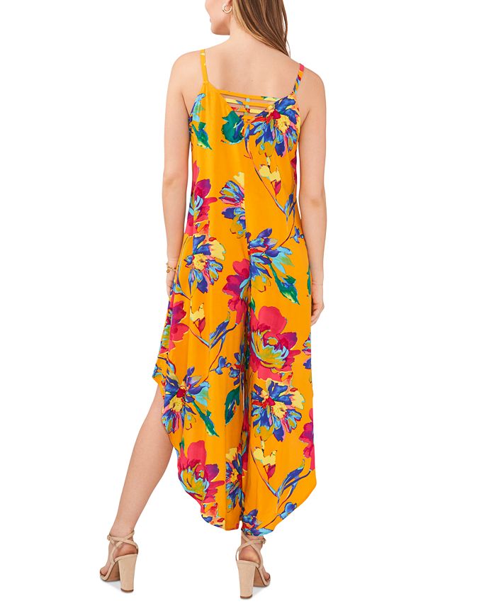 MSK Women's Caged-Back Genie-Leg Jumpsuit - Macy's