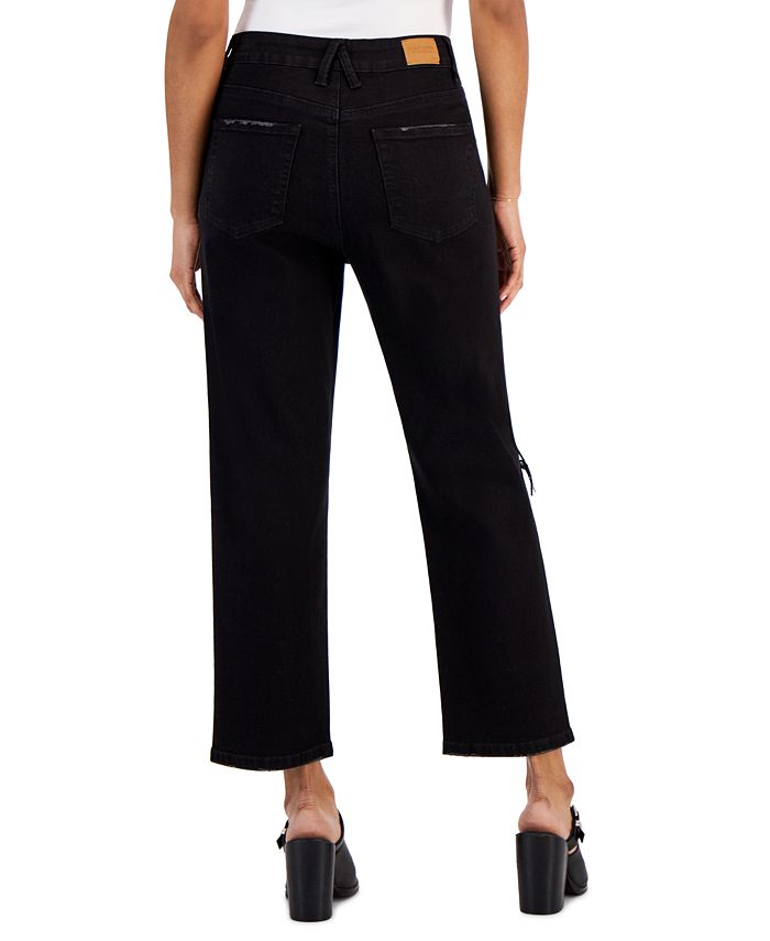 Gogo Jeans Juniors' High-Waist Straight-Leg Dream Jeans - Macy's