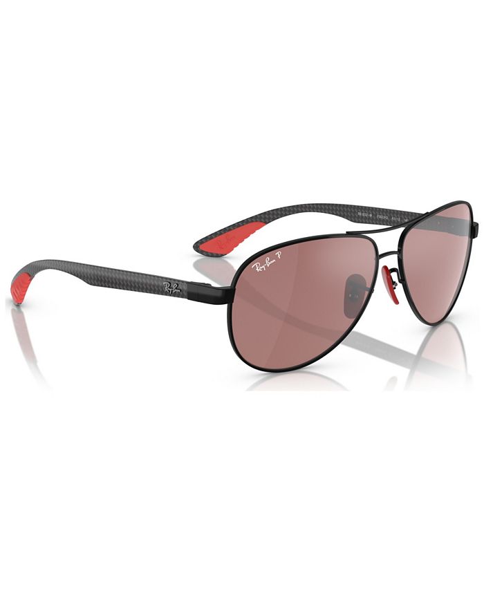 Ray-Ban Men's Polarized Sunglasses, RB8331M Scuderia Ferrari Collection ...