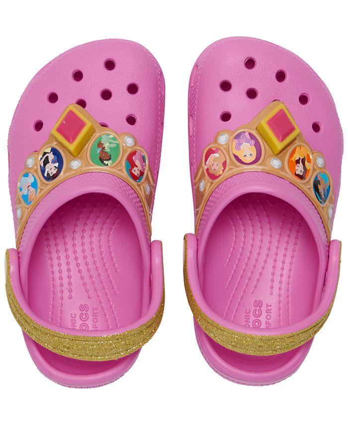 Crocs Toddler Girls Classic Disney Princess Light-Up Classic Clogs from ...