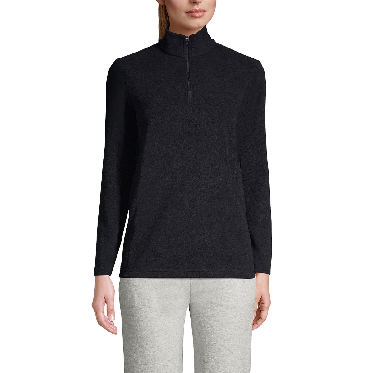 Click here for Lands End Womens Fleece Quarter Zip Pullover Jacke... prices