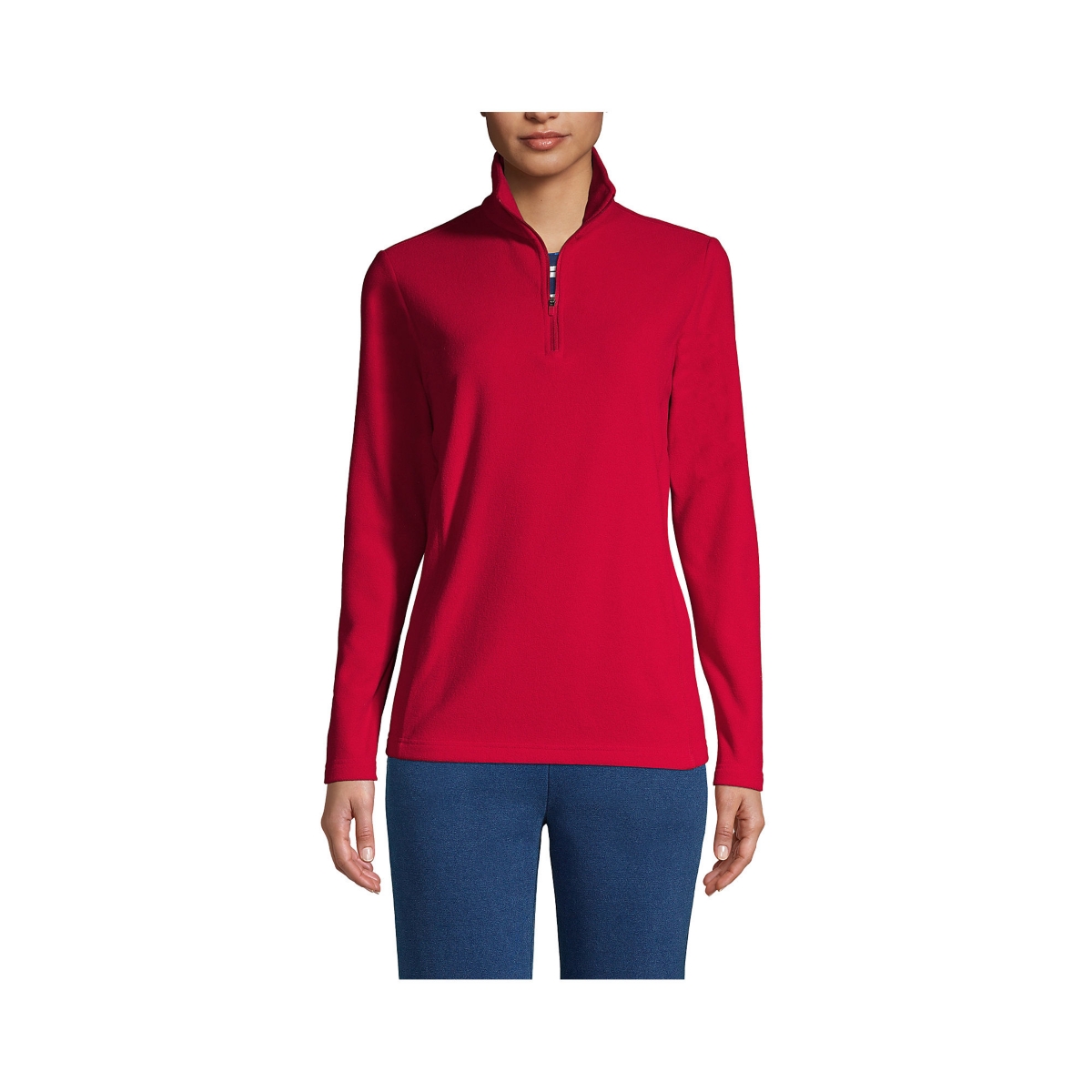 Click here for Lands End Womens Fleece Quarter Zip Pullover Jacke... prices