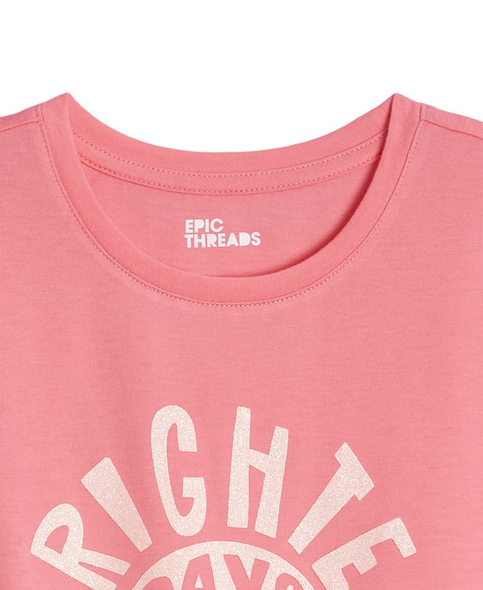 Epic Threads Big Girls Brighter Days Graphic T Shirt Created For Macy