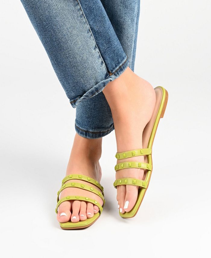 Journee Collection Women's Camarie Studded Sandals - Macy's