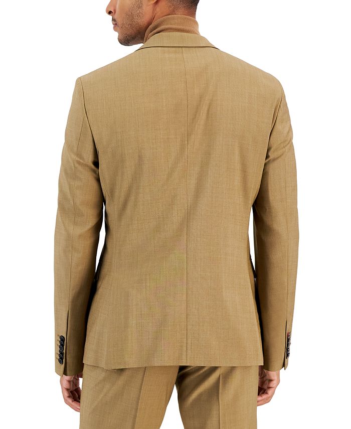 Hugo Boss Men's Modern-Fit Stretch Tan Suit Separate Jacket - Macy's