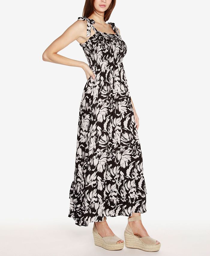 Belldini Women's Floral Print Smocked Maxi Dress & Reviews - Dresses ...