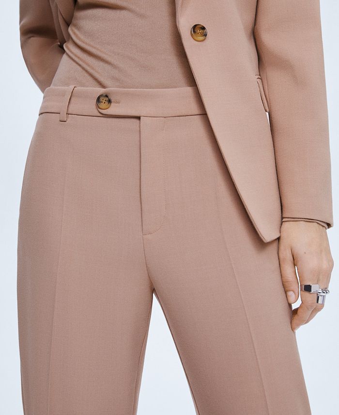 MANGO Women's Straight Suit Pants - Macy's
