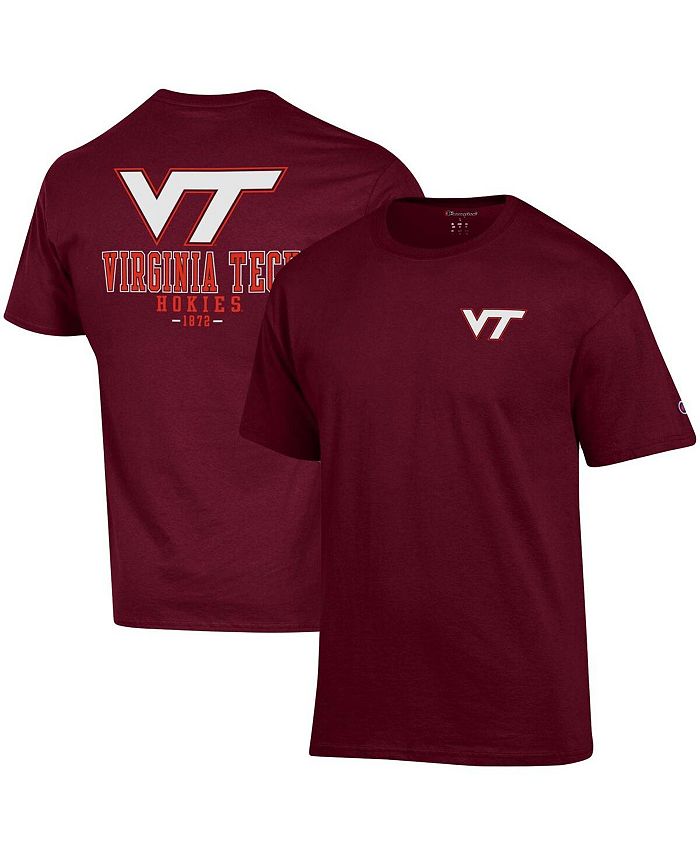 Champion Men's Maroon Virginia Tech Hokies Stack 2-Hit T-shirt - Macy's