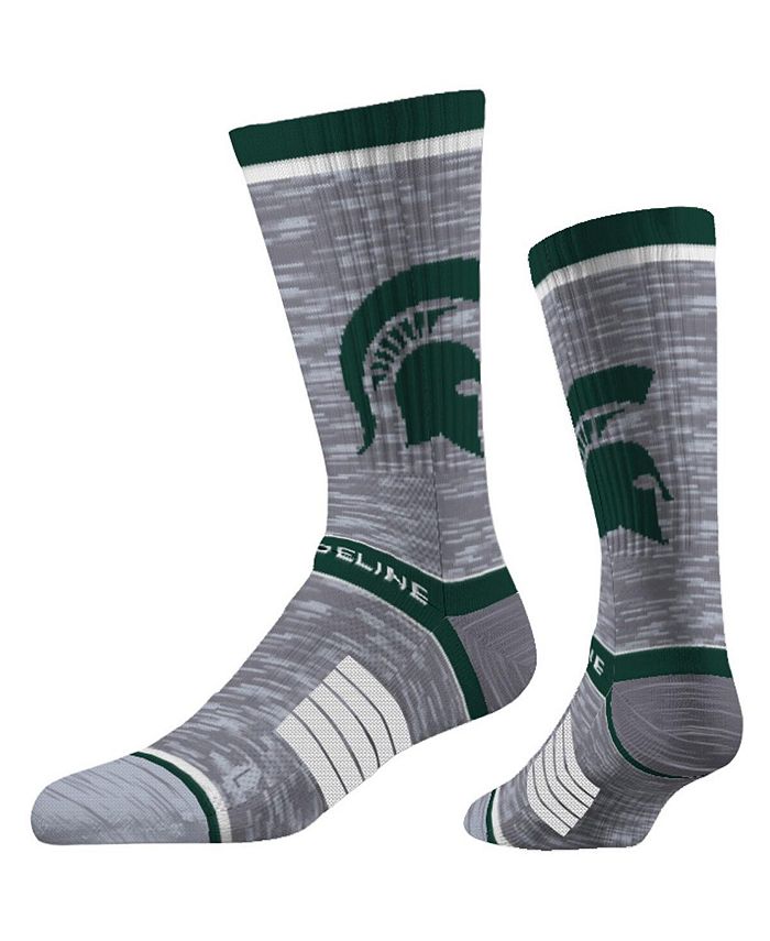 Strideline Men's Michigan State Spartans Premium Wool Knit Crew Socks ...