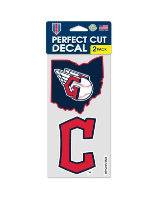 Wincraft Cleveland Guardians 4'' x 4'' Logo State Perfect Cut Decal Set ...