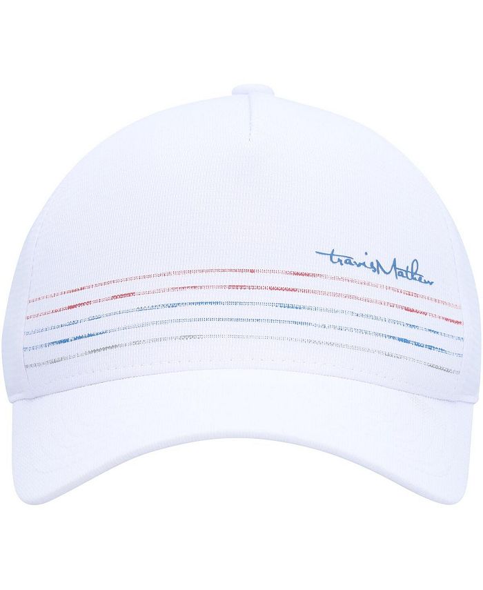 Travis Mathew Men's White Crystal Blue Snapback Hat - Macy's