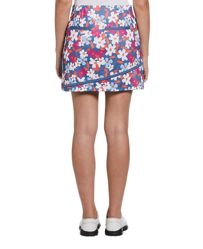 PGA TOUR Women's Geometric Floral Print Golf Skort - Macy's