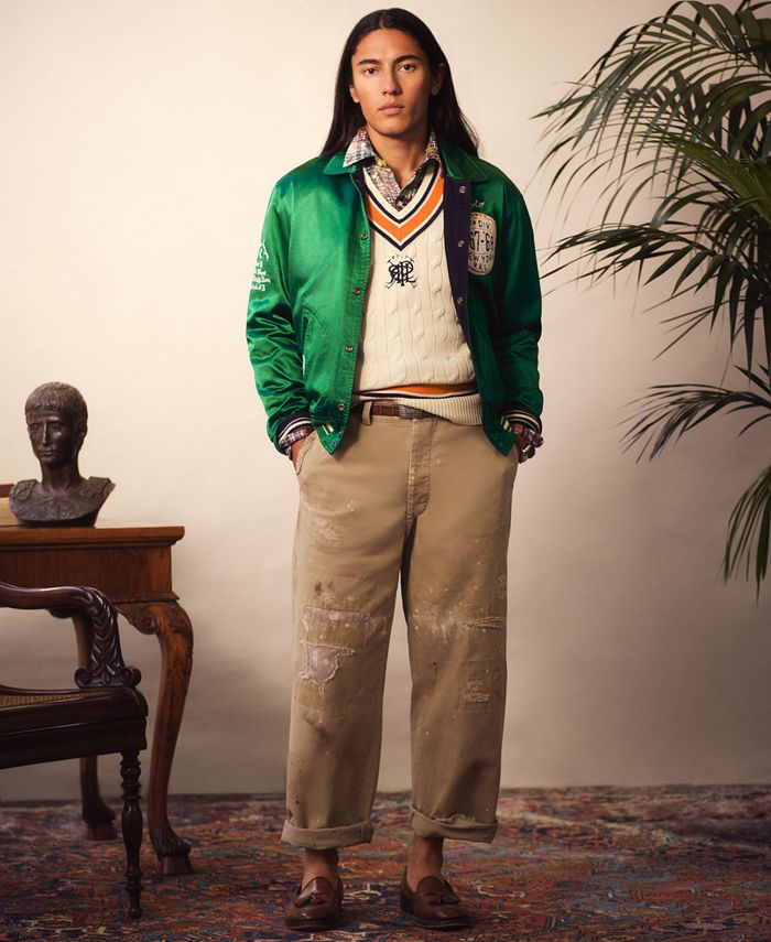 Polo Ralph Lauren Men's Salinger Classic-Fit Paint-Splatter Jeans - Macy's