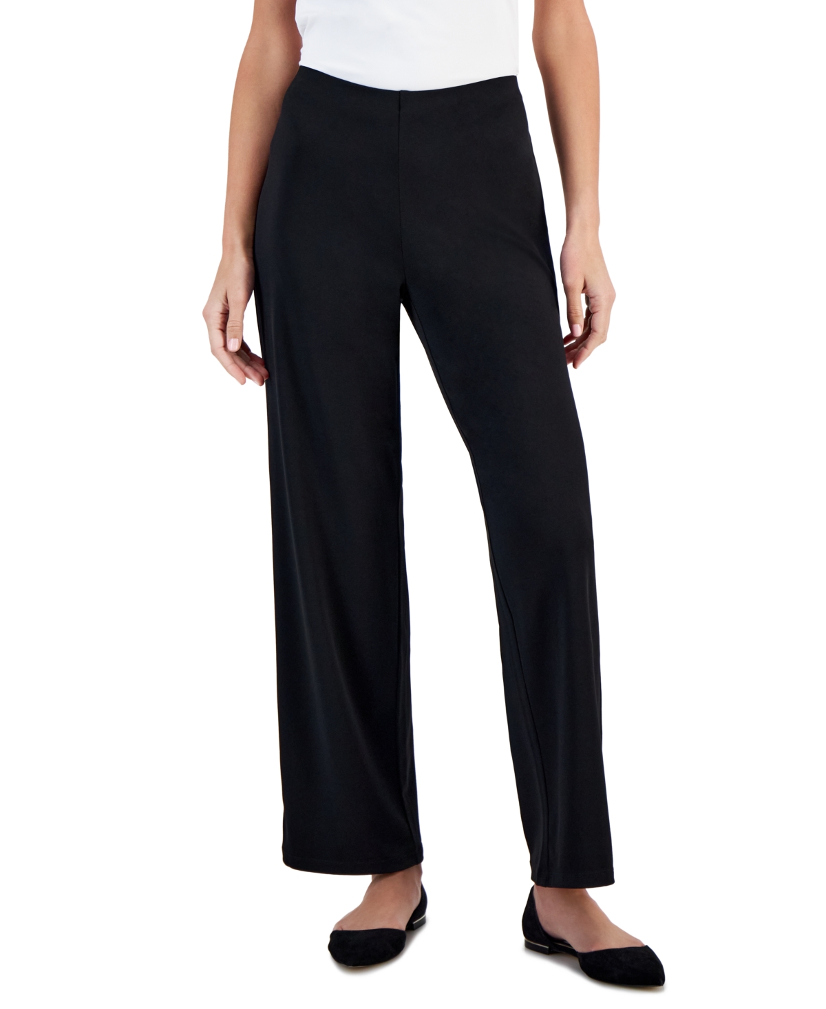 Jm Collection Petites Knit Wide-leg Pull-on Pants, Petite & Petite ... Jm Collection Petites Knit Wide-leg Pull-on Pants, Petite & Petite ...