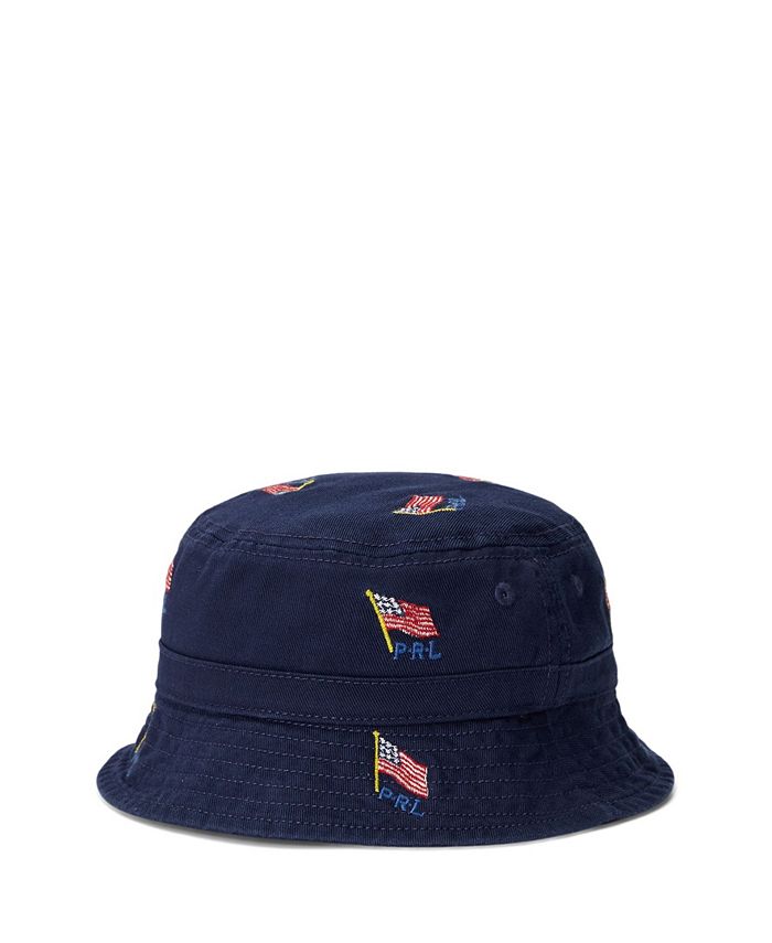 Polo Ralph Lauren Baby Boys Flag Cotton Twill Bucket Hat - Macy's