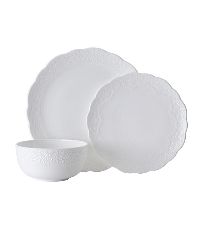 Mikasa Abigail Bone China 12 Piece Dinnerware Set, Service for 4 - Macy's