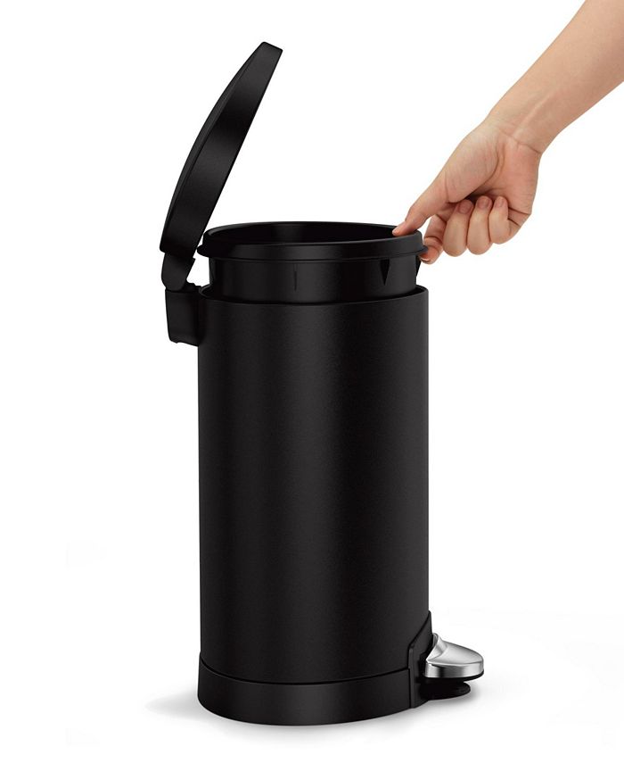 simplehuman 6 Liter Semiround Step Trash Can - Macy's