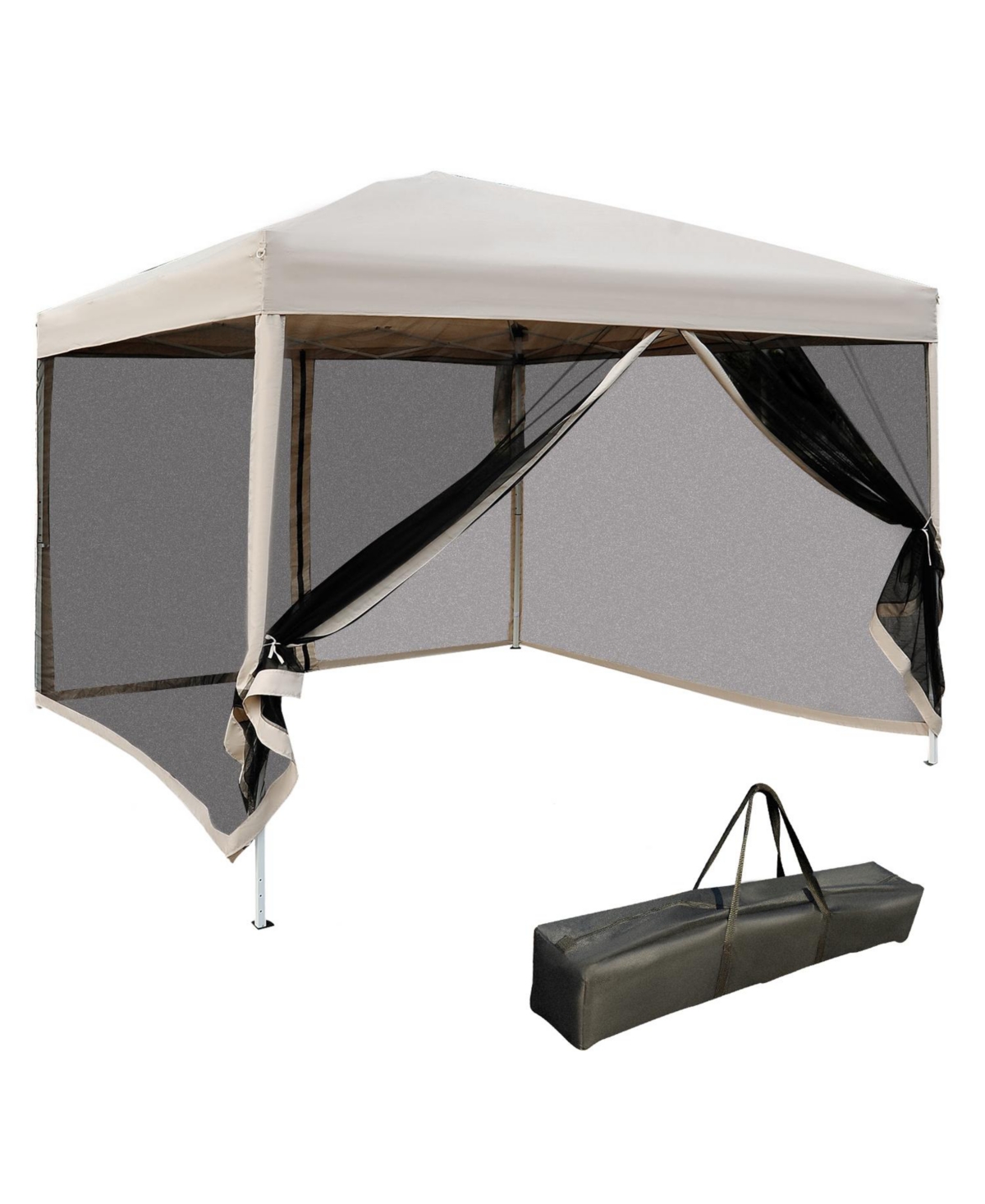 Click here for Outsunny 10 x 10 Pop Up Canopy Tent with Breathabl... prices