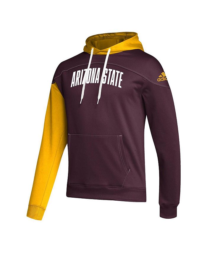 adidas Men's Maroon Arizona State Sun Devils Block Stadium Pullover ...