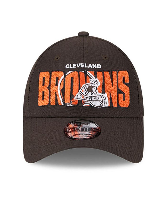 New Era Men's Brown Cleveland Browns 2023 NFL Draft 9FORTY Adjustable ...