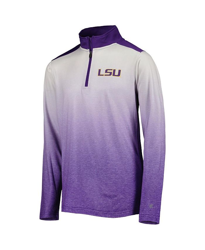 Colosseum Big Boys and Girls White, Purple LSU Tigers Max Quarter-Zip ...