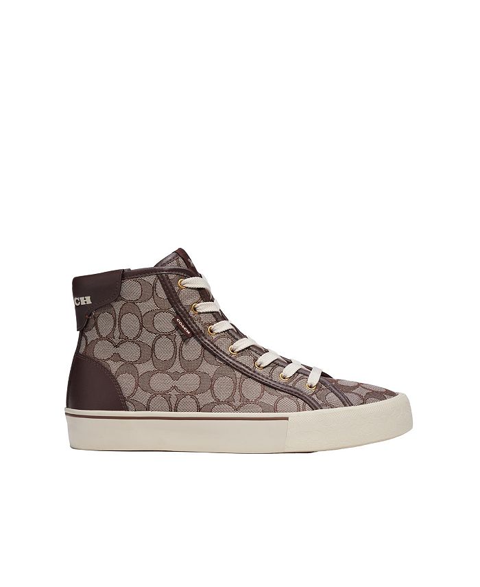 COACH Men's Skate Signature High Top Sneakers - Macy's