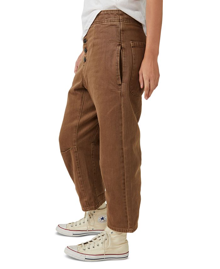 Free People Women's Osaka Button-Front Jeans - Macy's