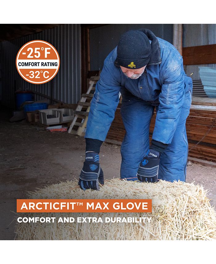 RefrigiWear Men's Insulated ArcticFit Max Gloves with Polar Fleece ...