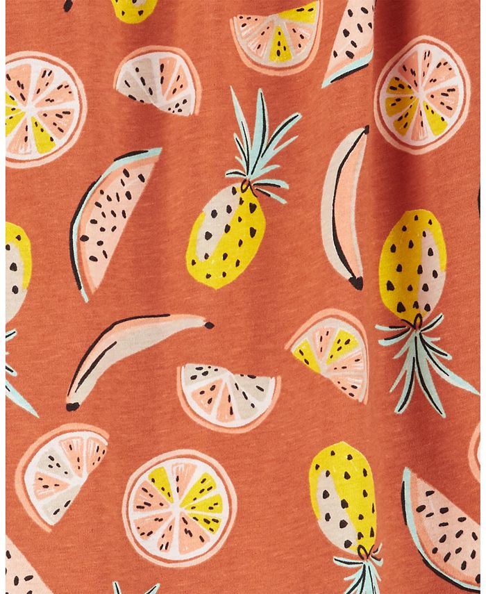 Carter's Little Girls Fruit Tank and Chambray Shorts, 2 Piece Set - Macy's