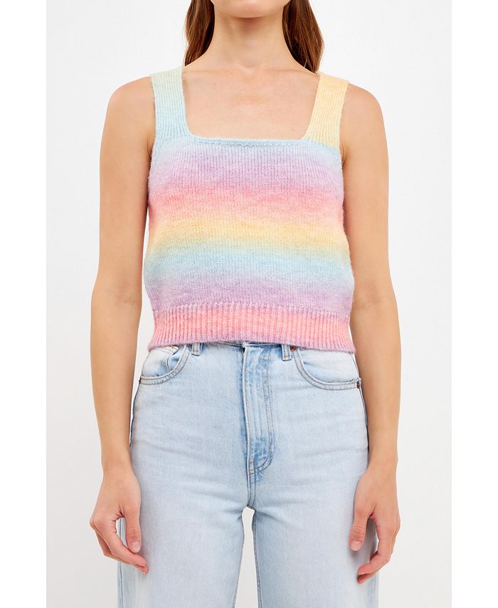 English Factory Women's Multi-color Knit Top - Macy's